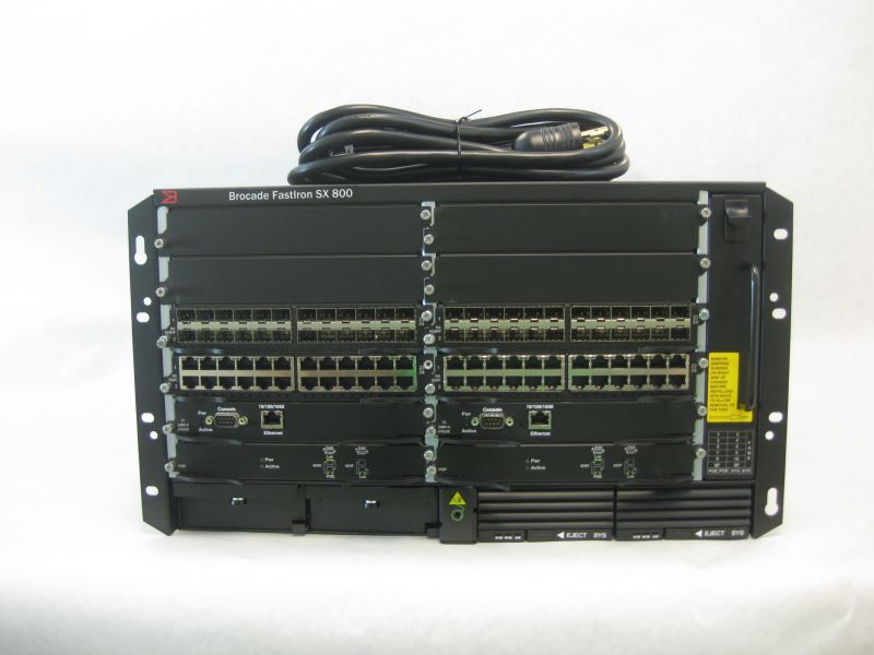 Brocade FI-SX800-ACÂ Foundry FastIron SX 800 bundle with 8-slot chassis