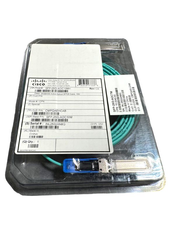 NEW CISCO SFP-25G-AOC7M 25GBASE-AOC Active Optical Cable 7-meter