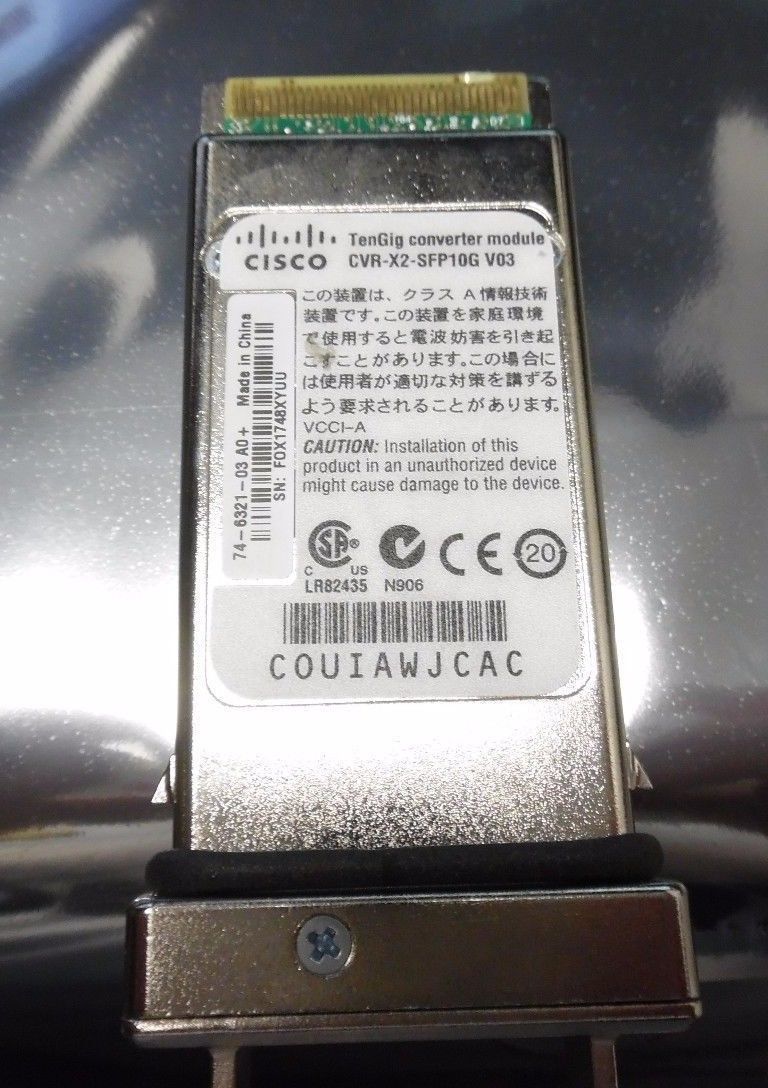 Cisco CVR-X2-SFP10G Converter Module X2 Transceiver 10 GBPS