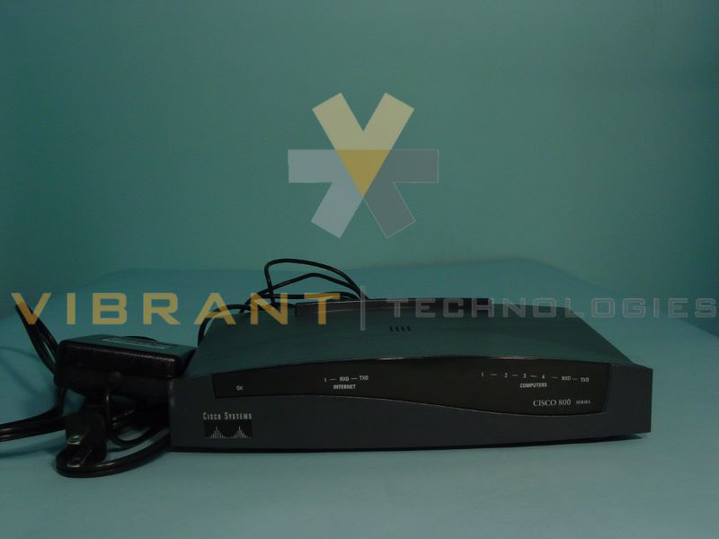 Cisco Cisco831-K9 Ethernet Router, 4Port 10/100 Base-T, 64MB DRAM, 12MB ...