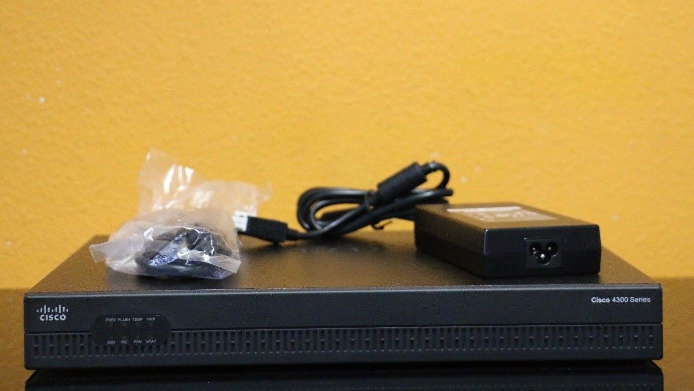 Cisco ISR4321-AX/K9 ISR 400 Series Router w AX Bundle 2 10/100/1000 LAN ...