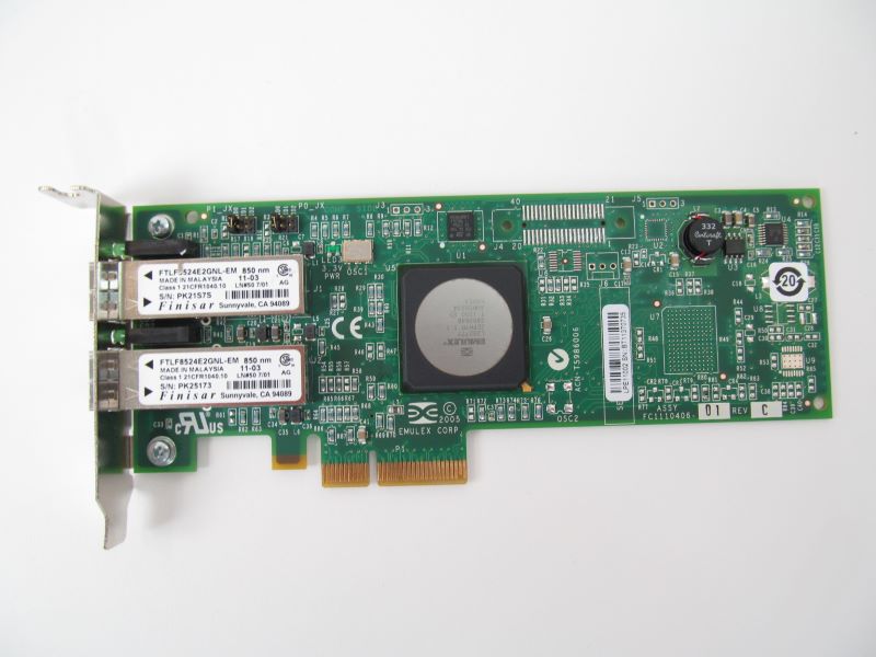 Cisco N2XX-AEPCI03 Emulex Lpe11002 Dual Port PCI-Express HBA