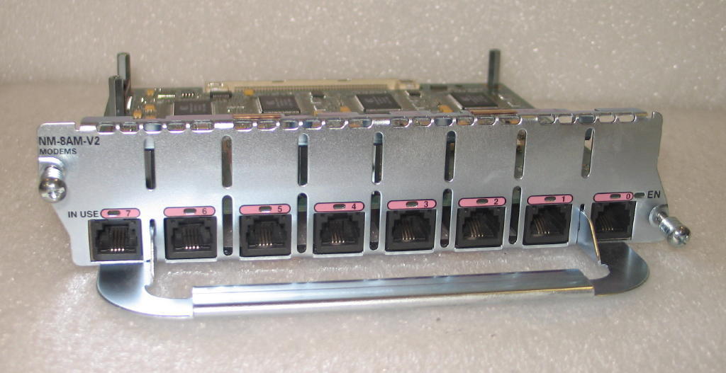 Cisco NM-8AM-V2 Enhanced Version 2 8 Port Analog Modem Network Mod