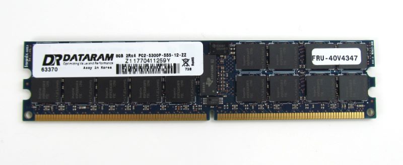 DATARAM 40V4347 8Gb DDR2 667 PC2-5300 DIMM