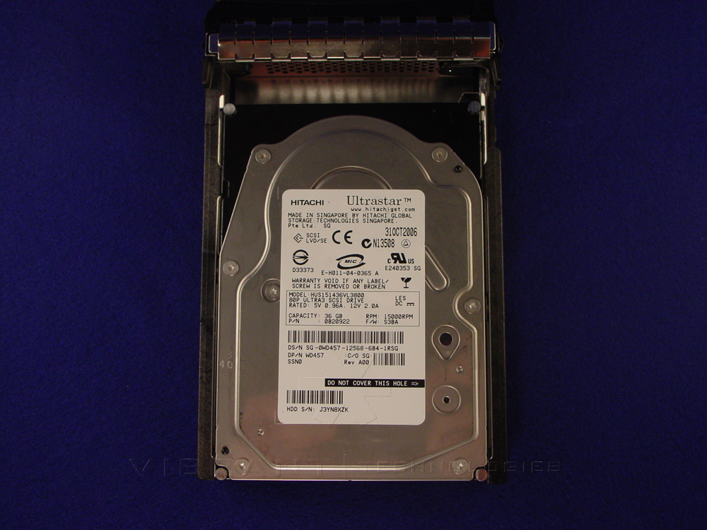 Dell 0B20922 36GB U320 15k 80 Pin Dell Labeled Server HDD