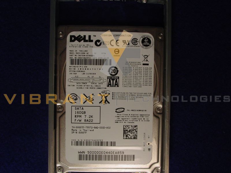 Dell 0U007F 160GB SATA 7200 2.5"