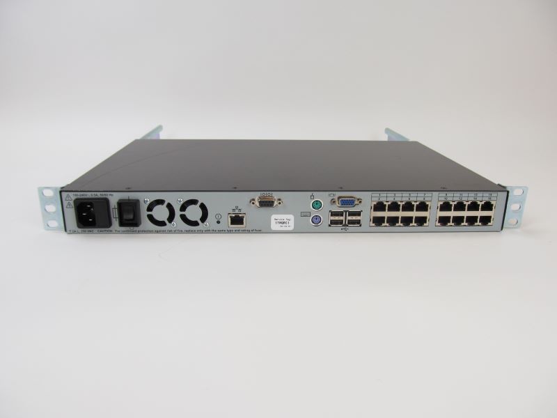 Dell 520-395-503 16 Port KVM 2161DS-2 Console Switch