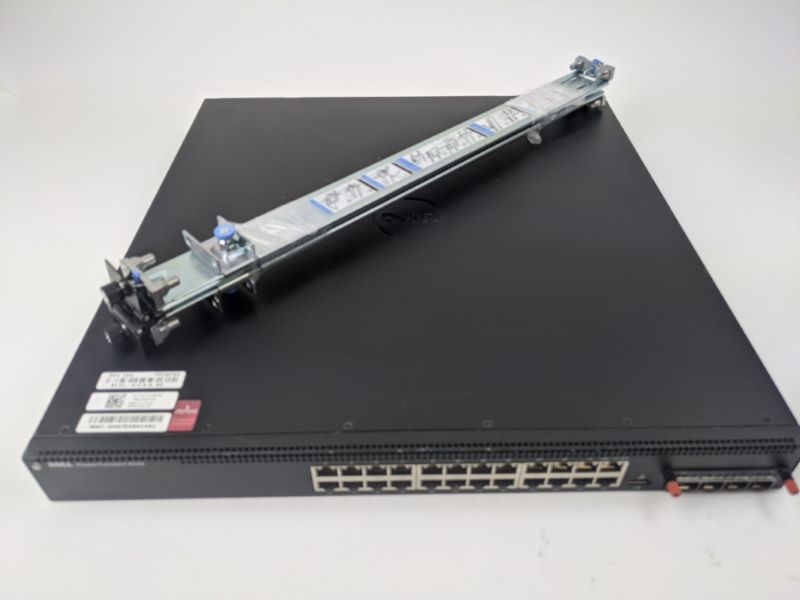 Dell 8132 Powerconnect 24-Port 10GB Switch PHP6J 4-Port 10GB SFP+, Rail Kit
