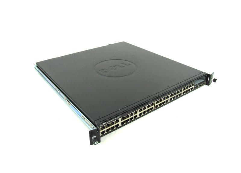 Dell 8164 48x 10GBASE-T Switch w/ 2x QSFP+ 40GbE Ports,2x AC Power ...