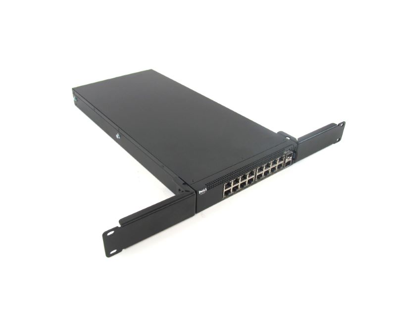 Dell 9PN0D 18-Port Smart Managed Switch 16x GbE PoE & 2x 1Gb SFP Ports, Rails
