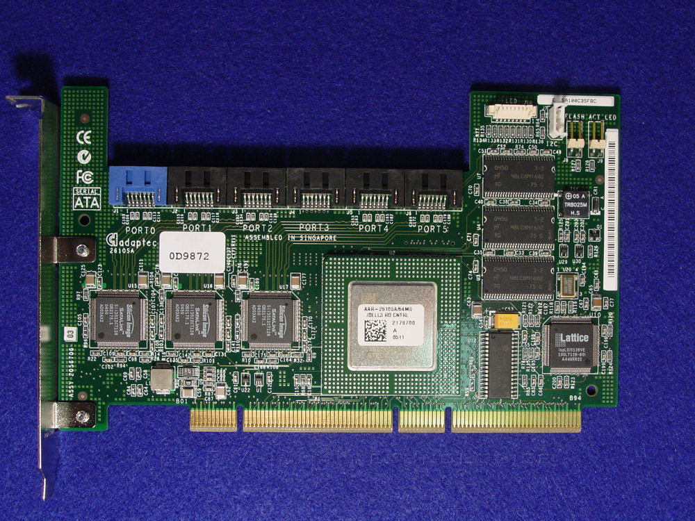 Dell AAR-2610SA SATA 6 Channel Raid Controller AAR-2610SA/64MB
