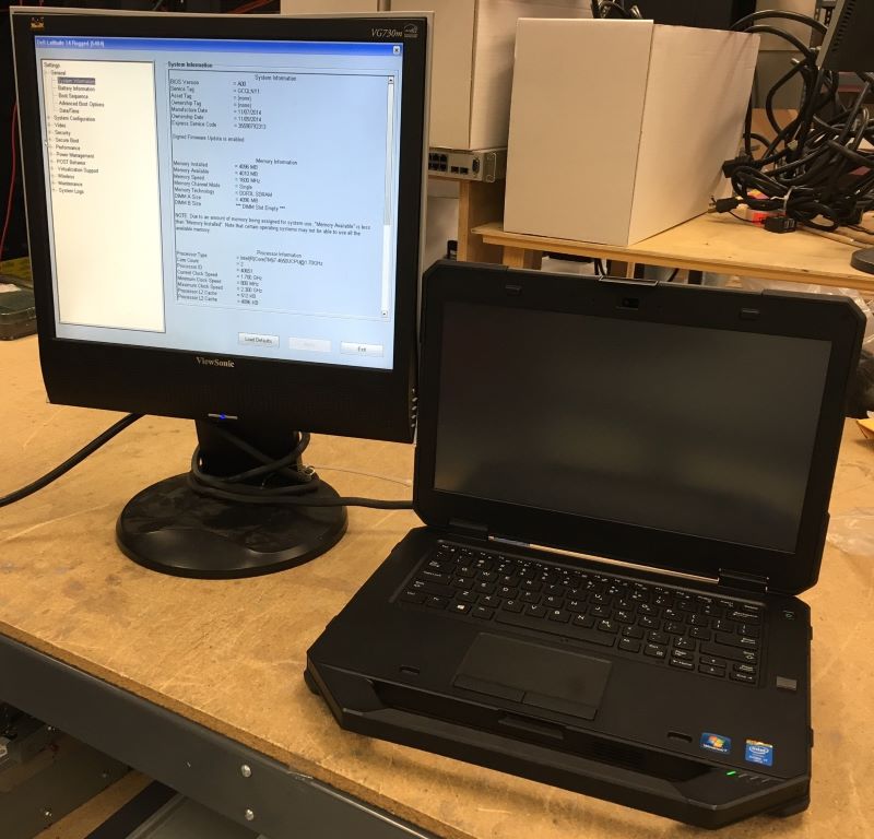 Dell P46G Latitude 14 Rugged (5404) i7-4650U 1.7GHz 4GB NO AC/HDD