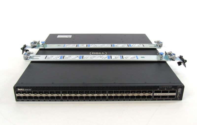 Dell M68YC 48x 10GbE SFP+ 6x 40GbE QSFP+ 2x AC PSU w/ Rail Kit (Airflow ...
