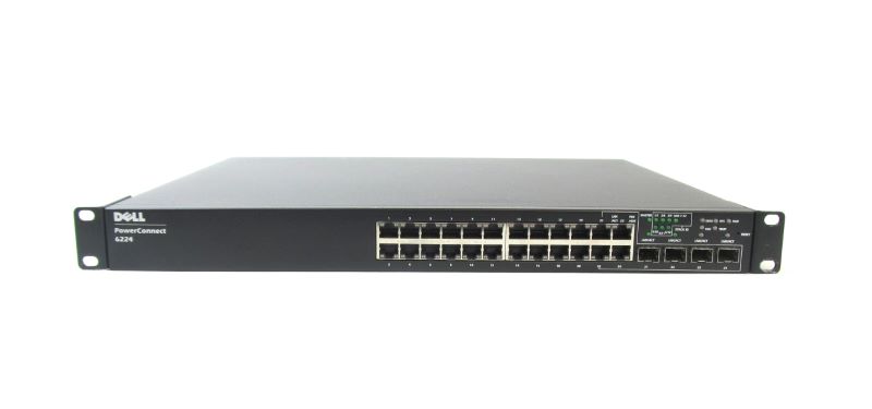 Dell POWERCONNECT6224 24 Port Managed Ethernet Switch with Rack Kit