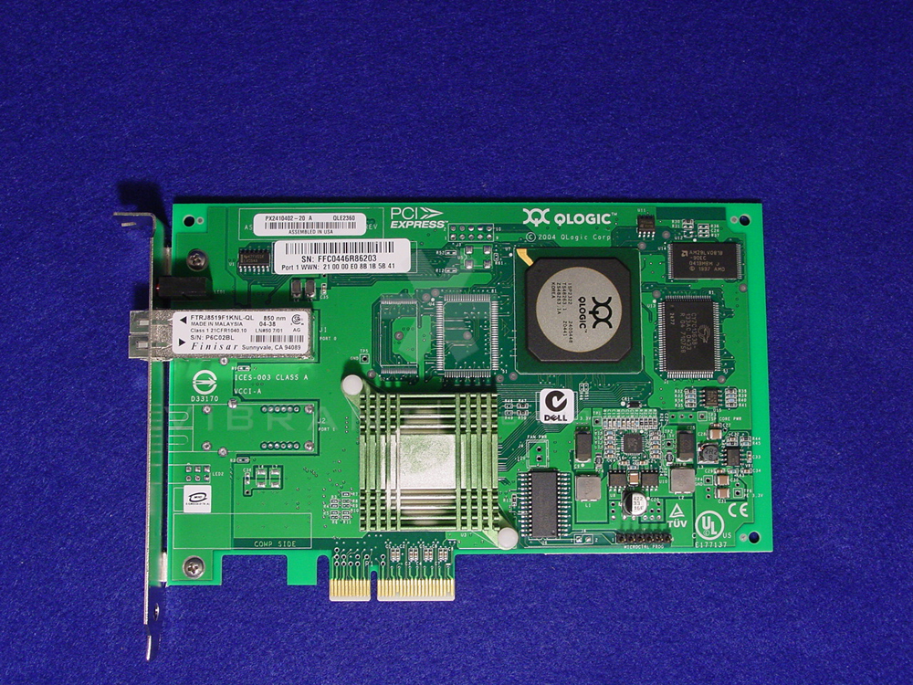 Dell QLE2360 QLE2360 PCI-E 2GB Single Port Fibre Card Dell Labeled