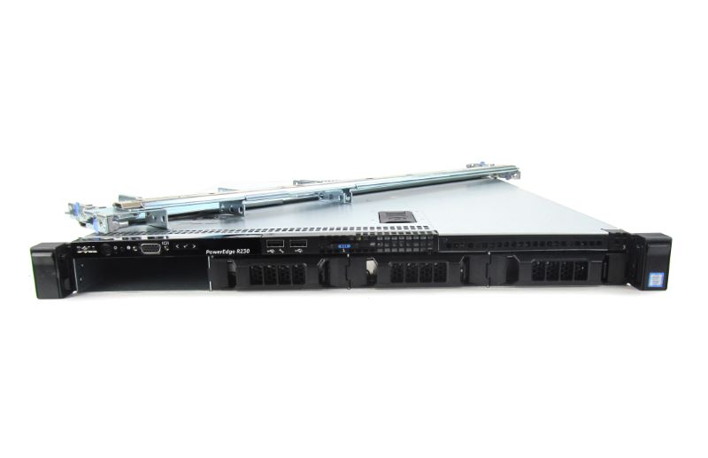 Dell R230-V6 Poweredge R230 E3-1270 V6 2x8GB 2x400GB Sata SSD rails no ...