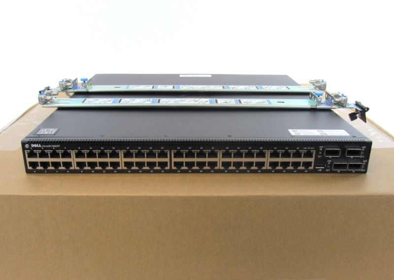 New Dell S4820T Force 10 Switch 48-Port 1/10G Base-T,4x 40GbE QSFP+,1x AC