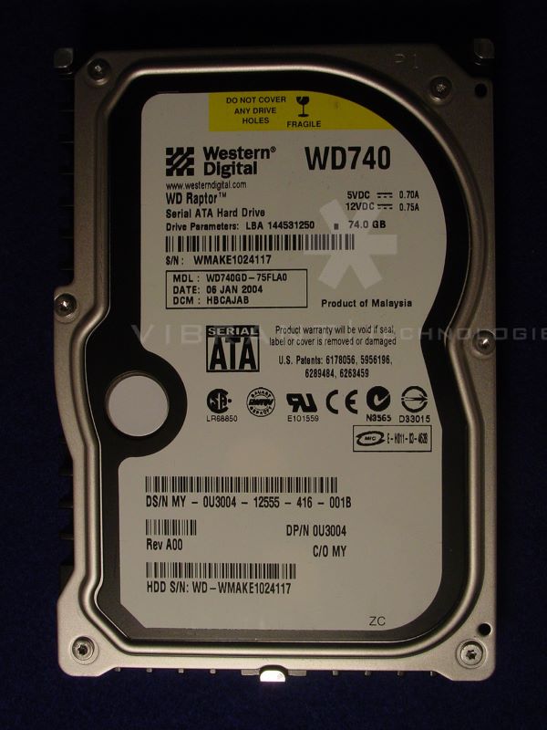 Dell U3004 74GB SATA 10k Hard Drive