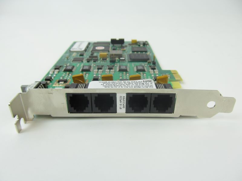 Dialogic D4PCIUFEW 4-Port Universal PCI Express Voice/Fax Board ROHS