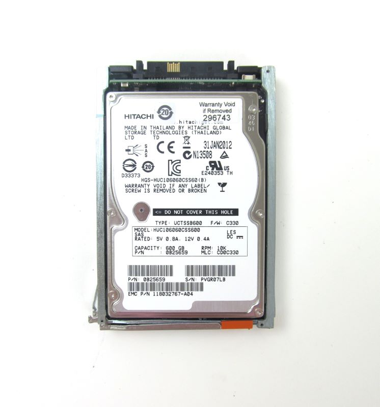 EMC 005049250 VNX 600GB SAS 10K RPM 2.5" Hard Disk Drives