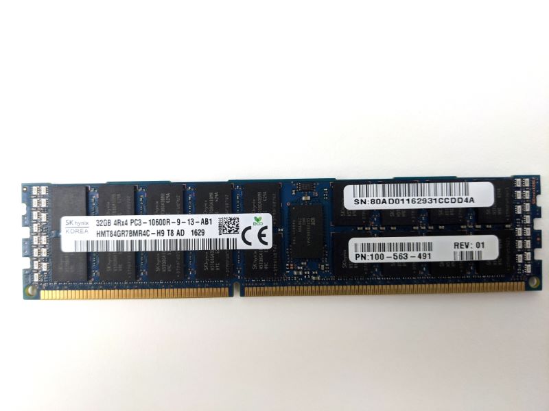 EMC 100-563-491 32GB PC3-10600 4RX4 Memory Dimm