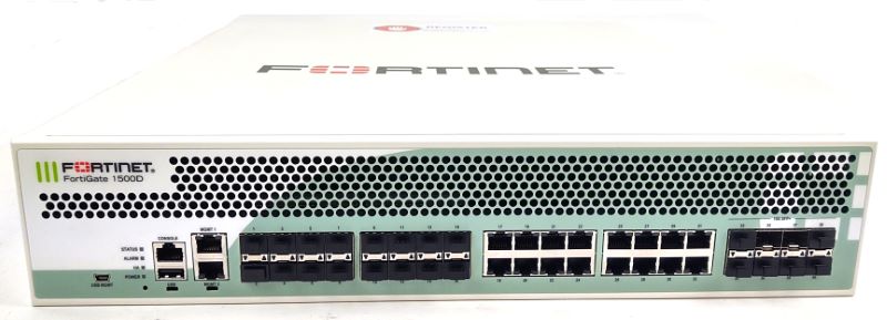 Fortinet FG-1500D 8 X10GE SFP+ 16 XGE SFP 18 XGE RJ45