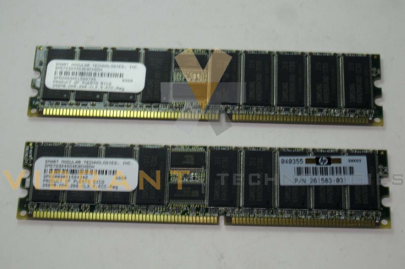 HP 300678-B21 300678-B21 512MB 2 x 256MB Kit PC2100 DDR