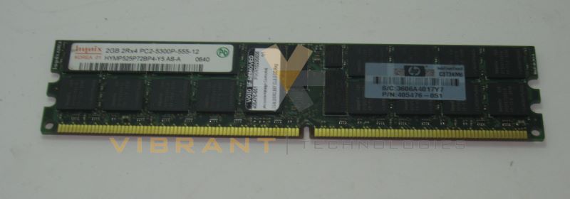 HP 405476-051 2GB PC2-5300P DDR2 ECC Server MEMORY MODULE