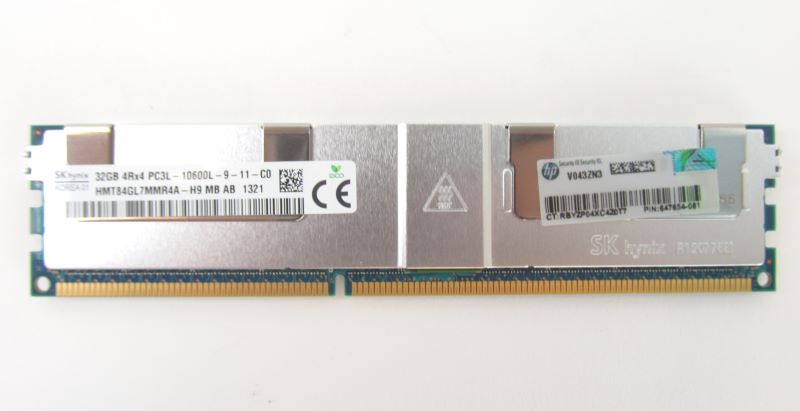 HP 647903-B21 HP 32GB 4RX4 PC3L-10600L-9 DDR3 Memory DIMM
