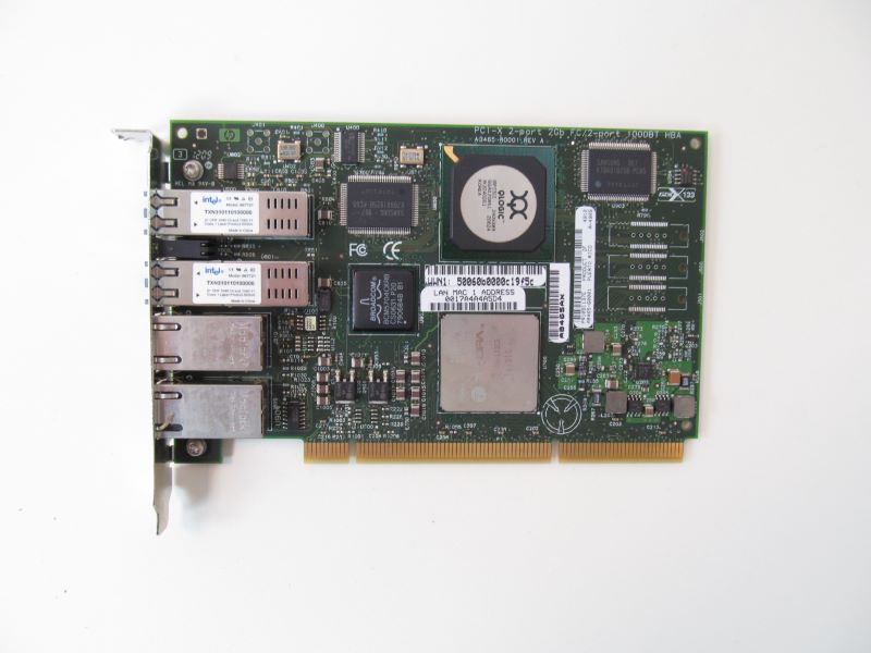HP AB465A Dual Port 2GB FC Dual Port 1000BASET PCI-X Adapter