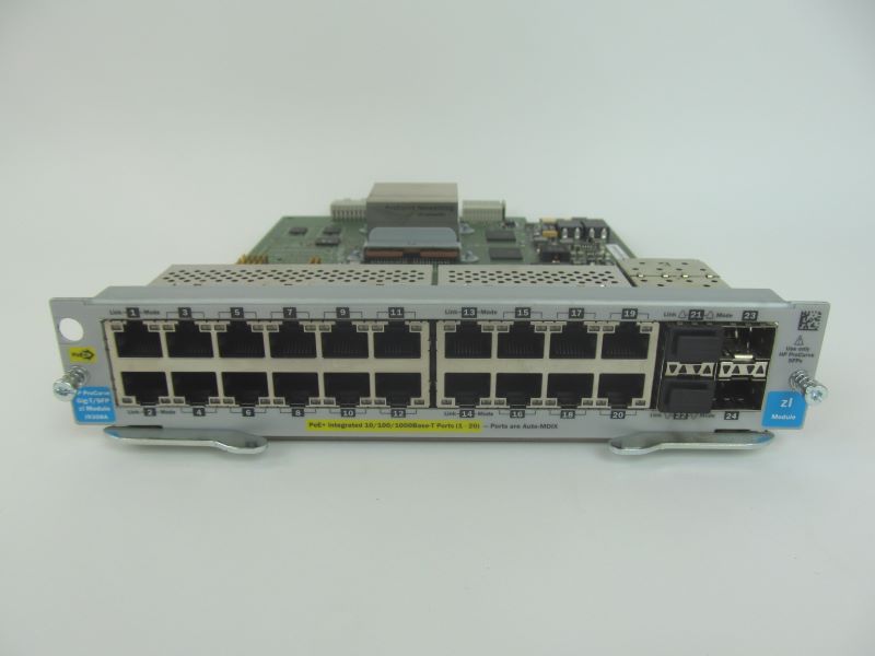 HP J9308A 20-Port 10/100/1000 POE+ 4 Port mini-GBIC Module for ZL Switches