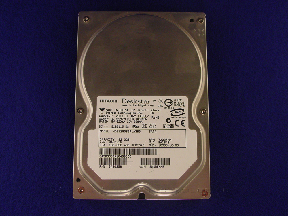 Hitachi 0A30354 80GB SATA 7200RPM Hard Drive