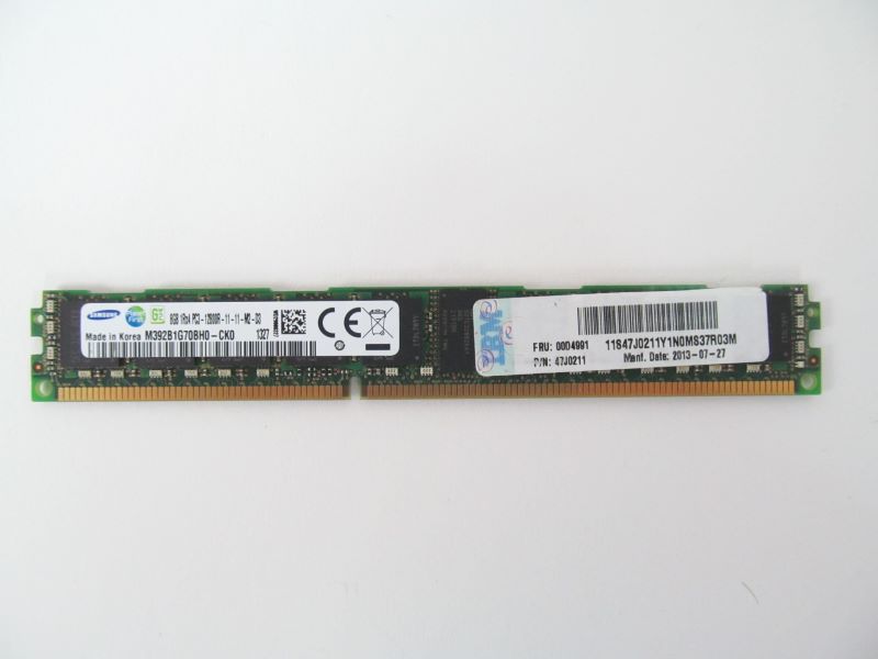 IBM 00D4991 8GB (1RX4) 1.5V PC3-12800 DDR3 RDIMM 1600MHz VLP Memory