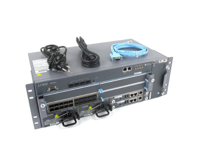 Juniper MX104-AC Router 1x MIC-3D-20GE-SFP-E 2x RE-MX-104, 2x AC Power